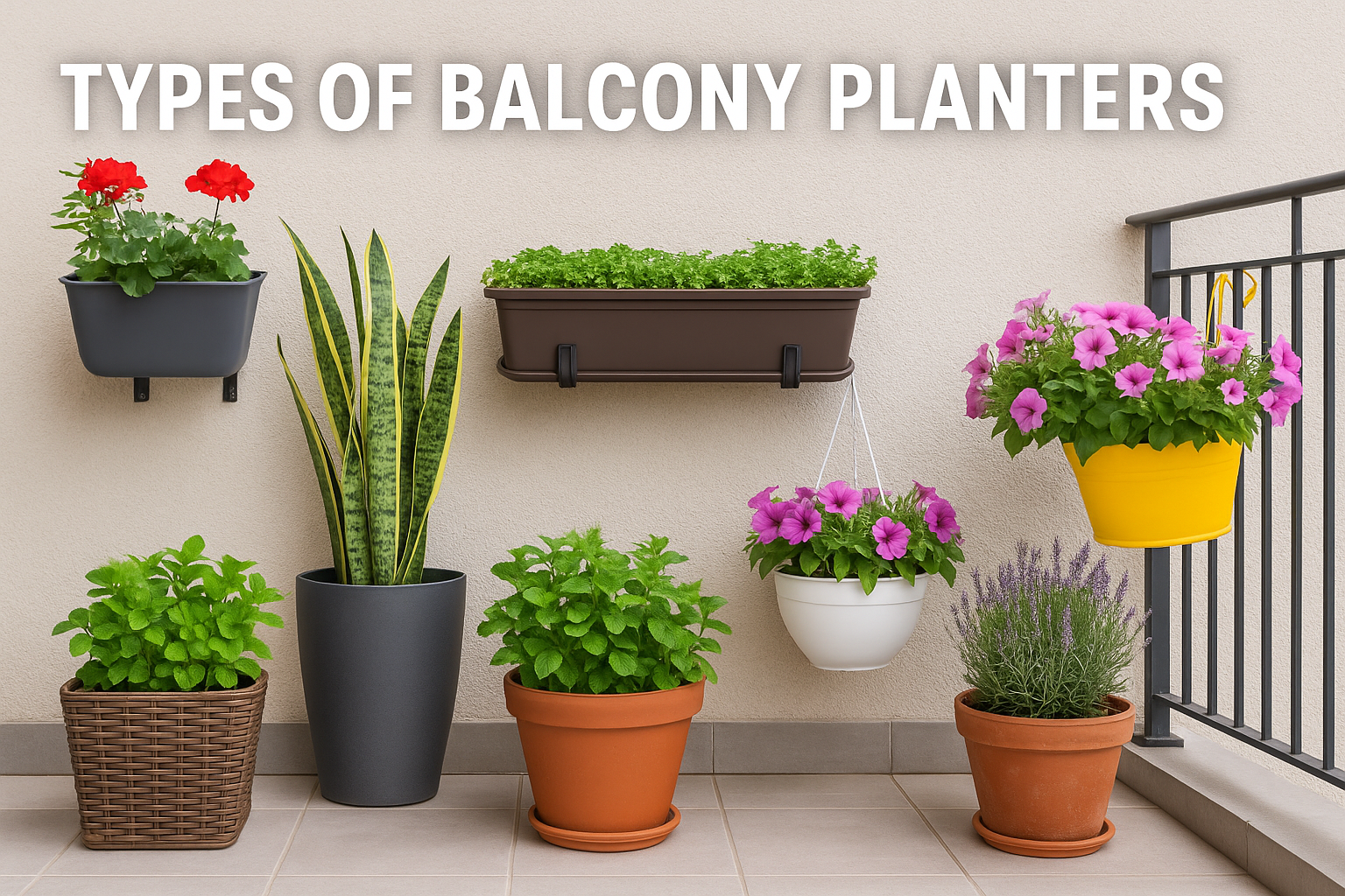 How to Choose Planters for Balcony Gardens