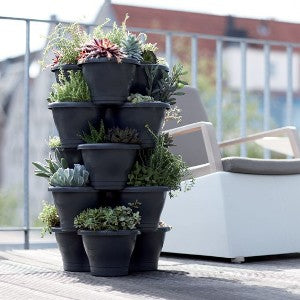 Plastic Tower Planters buy Online at cheap price on PlantsGuru.com