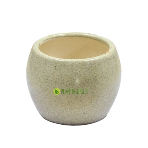Buy Ceramic Pot Round Bowl Shape 4inch (Pack of 3) online at best price